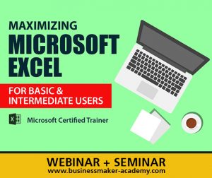 Microsoft Excel Basic-Intermediate Training by Business Maker Academy