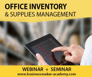 Office Supplies Inventory Management Training by Businessmaker