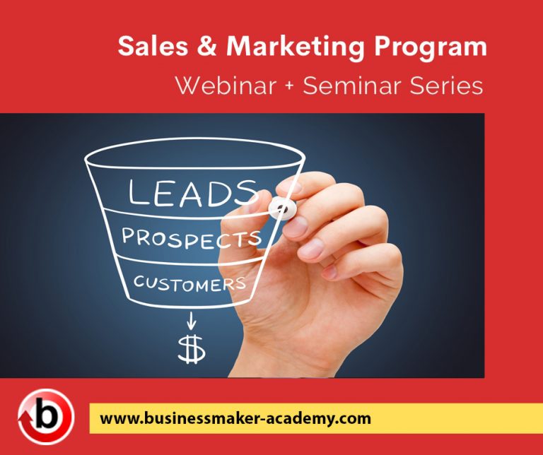 Sales & Marketing Training Program Bundle by Business Maker Academy