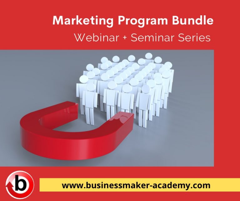 Sales & Marketing Training Program Bundle by Business Maker Academy