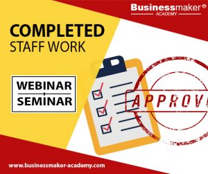 Completed Staff Work Training by Businessmaker Academy & HR Club Phil
