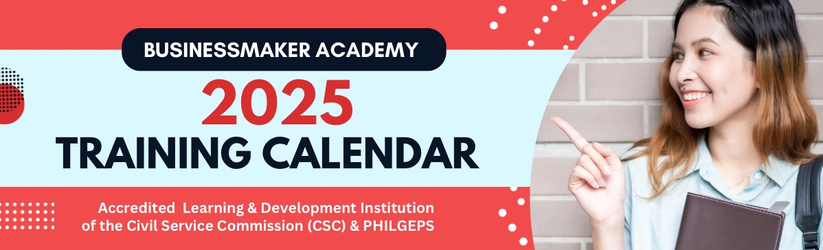 Training Schedule: Webinars by Businessmaker Academy Philippines